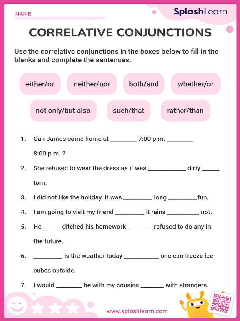 Use The Correlative Conjunctions Correctly | PDF