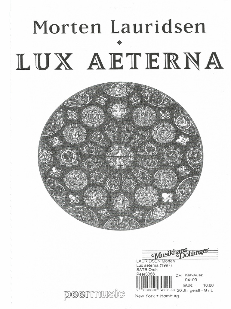 Lux Aeterna - Lauridsen | PDF