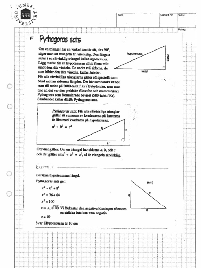 3 Pythagoras | PDF
