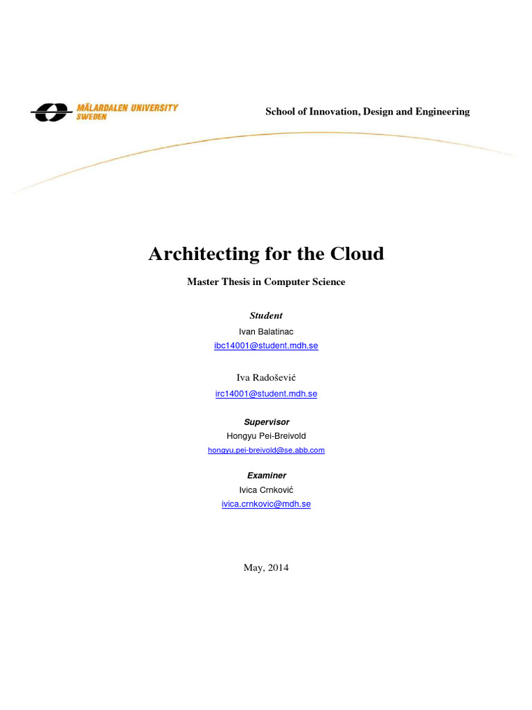 35. Architecting for the Cloud Author Ivan Balatinac and Iva Radošević | PDF | Software As A ...