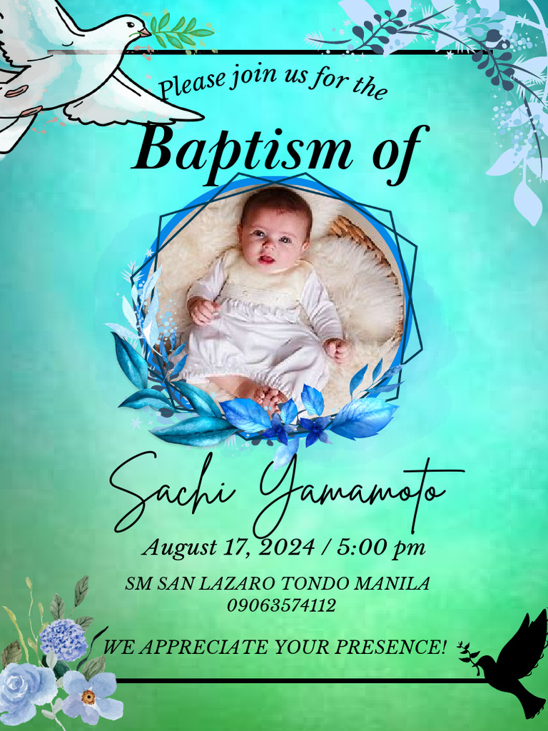Baby Boy Baptism | PDF