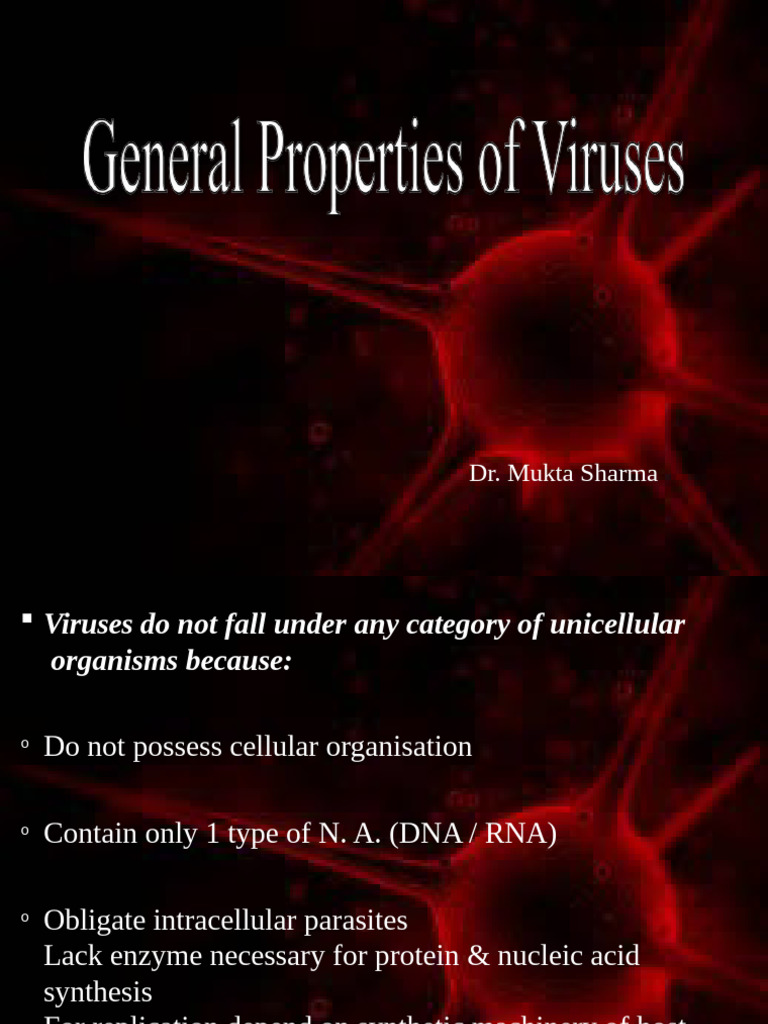 Genaral Properties of Viruses | PDF | Virus | Cell Culture