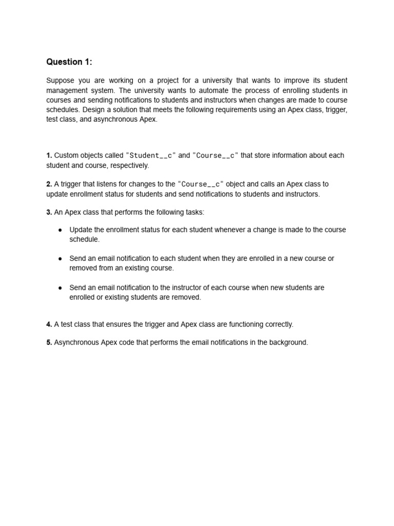 Salesforce Scenario Question | PDF