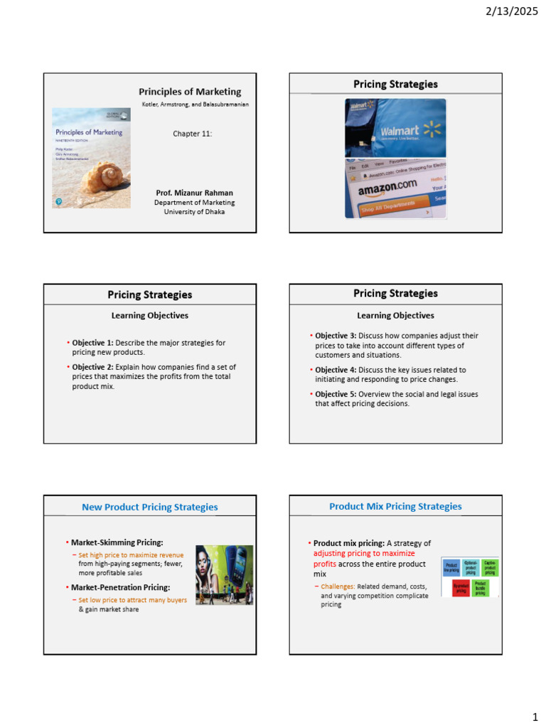 Pricing Strategies: Principles of Marketing | PDF | Pricing | Discounts ...