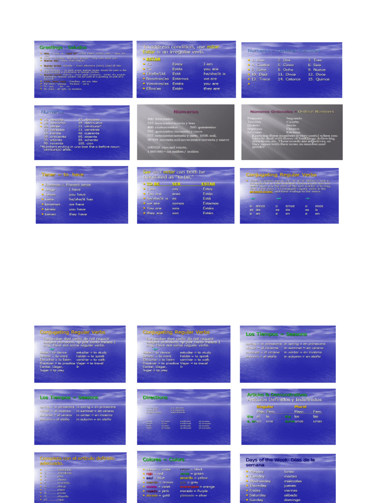 Spanish FAT Material For Students 2024-2025 | PDF