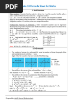 SAT Math Cheat Sheet | PDF | Angle | Circle