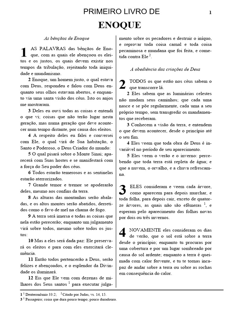 O Livro de Enoque 1 e 2 | PDF | Anjo | Céu