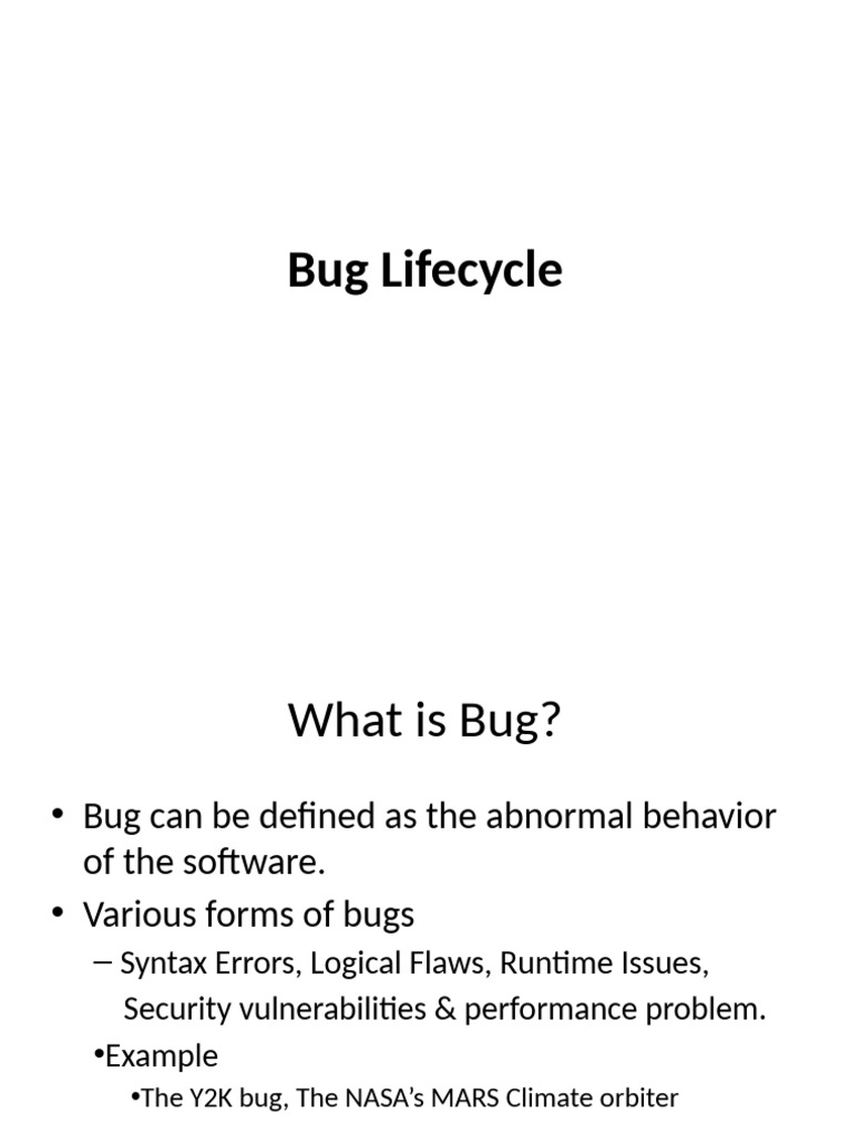 Understanding the Bug Lifecycle | PDF