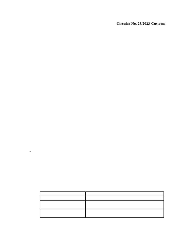 Additional Details Board Circular No 23 2023 2 | PDF | Customs | Government Finances