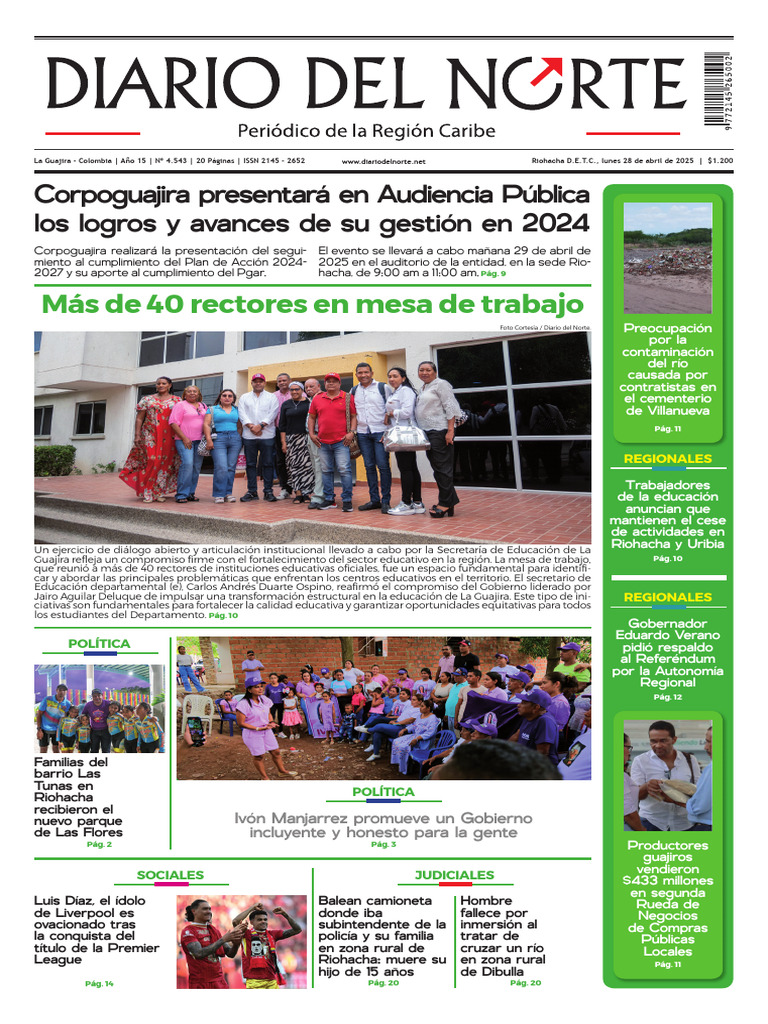 DIARIO DEL NORTE 28 DE ABRIL DE 2025 | PDF