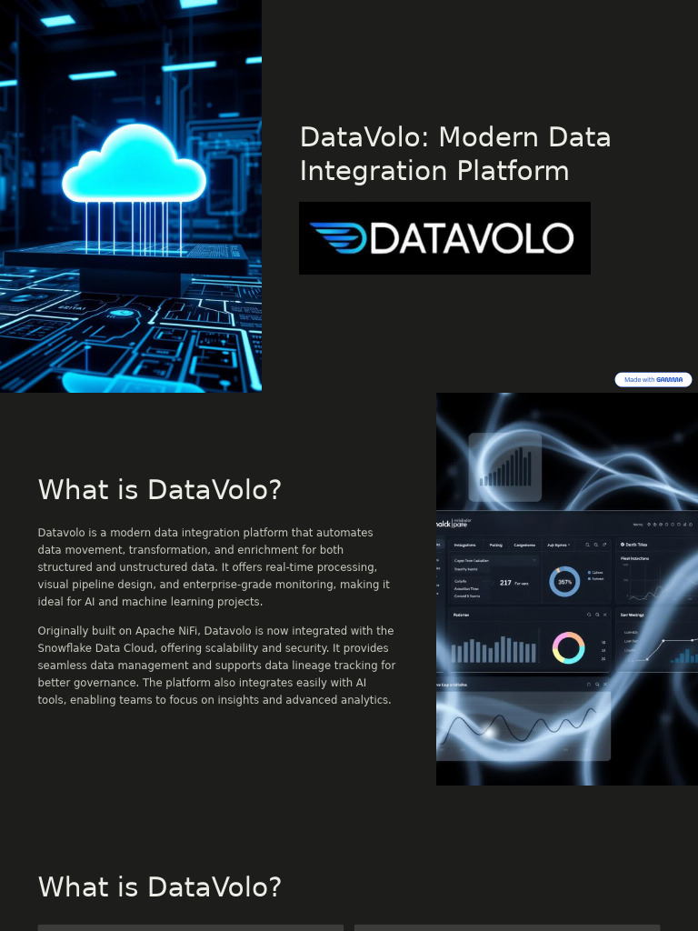 DataVolo Modern Data Integration Platform | PDF | Cloud Computing ...