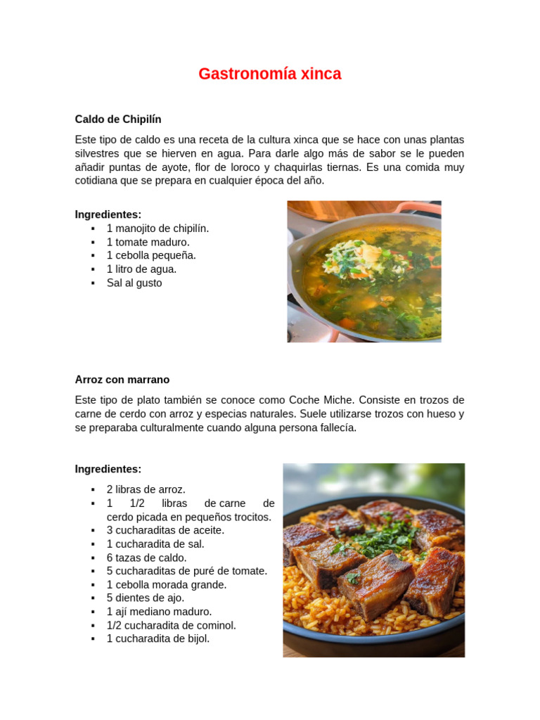 Caldo de Chipilín | PDF | Maíz | Lengua española