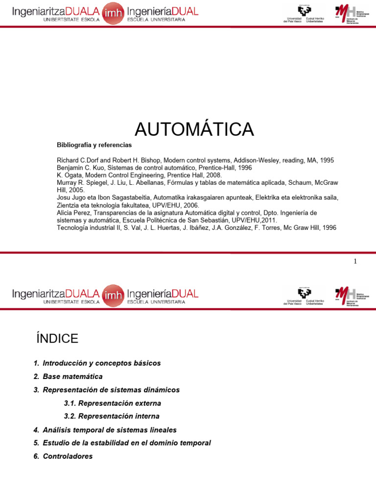 1 - Regulación Automatica | PDF | Linealidad | Sistema de control