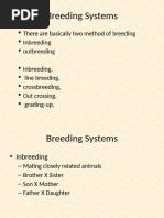 Mating Systems in Animal Breeding | PDF | Inbreeding | Breeding