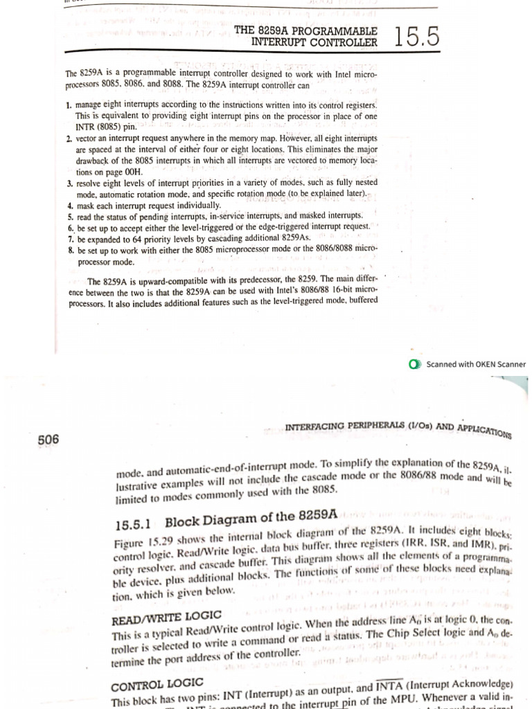 Programmable Interrupt Controller 8259 | PDF