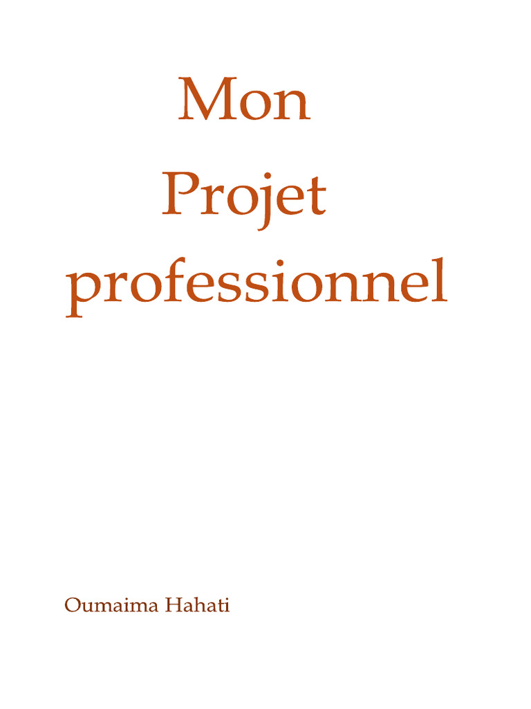 Projet Proff | PDF