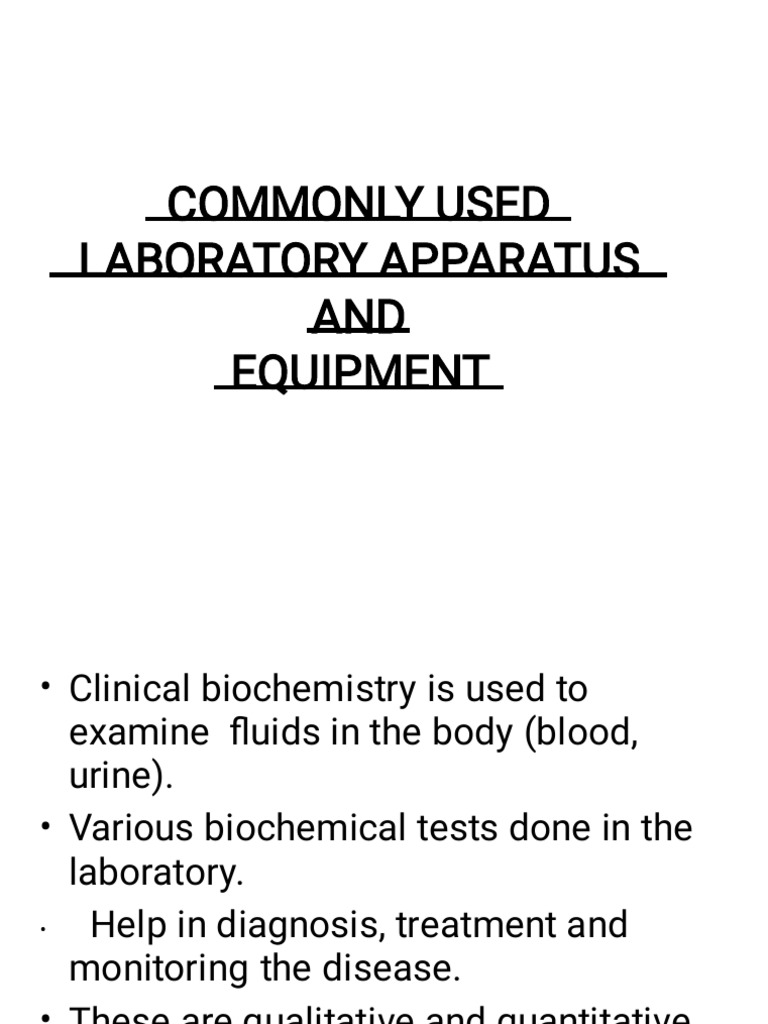 commonly used equipments(biochem) | PDF | Centrifuge | Elisa