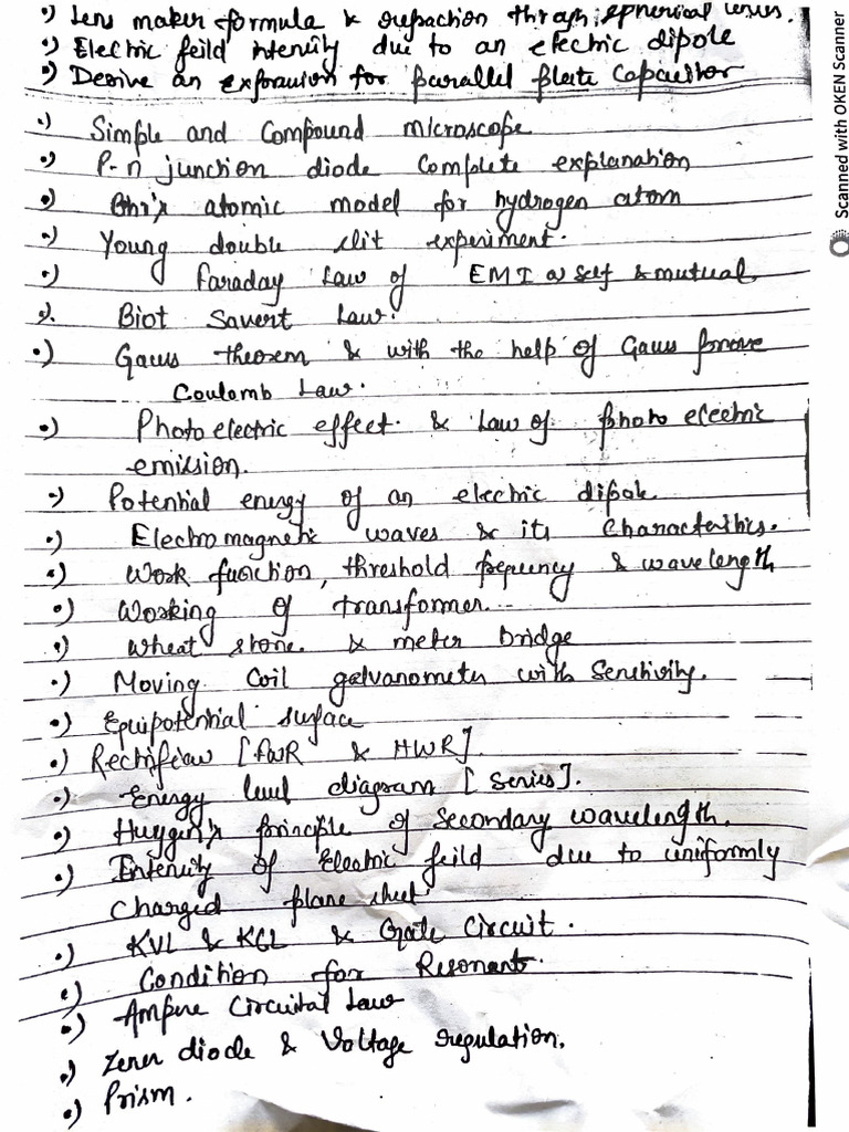Physics Class 12th | PDF