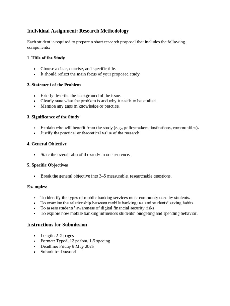 Individual Assignment Research Method | PDF