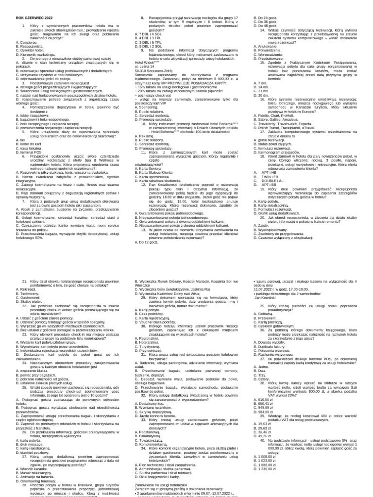 Test t11 2022 | PDF