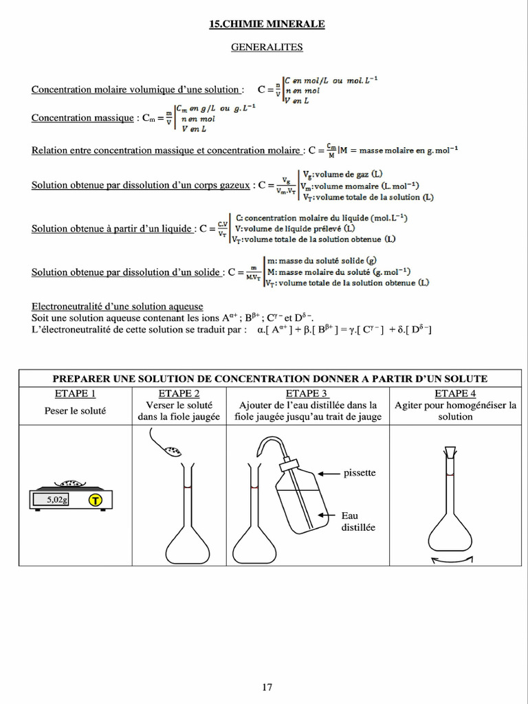 Chimie Tle Cours ? ? | PDF