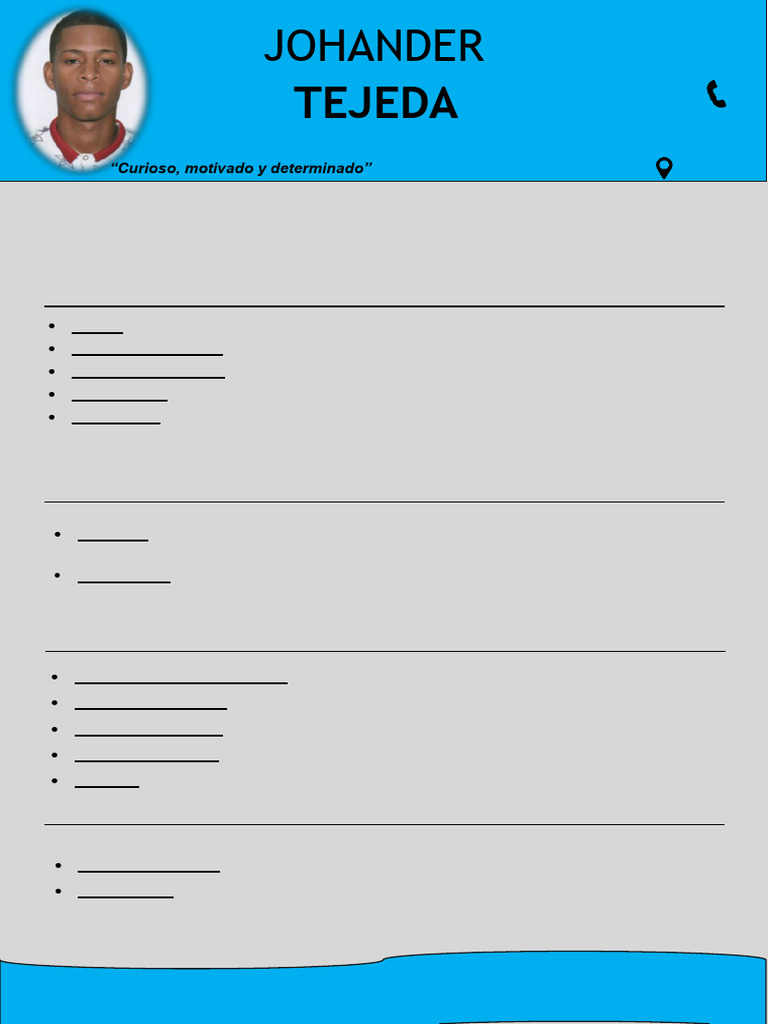 Curriculum Johander Tejeda | PDF