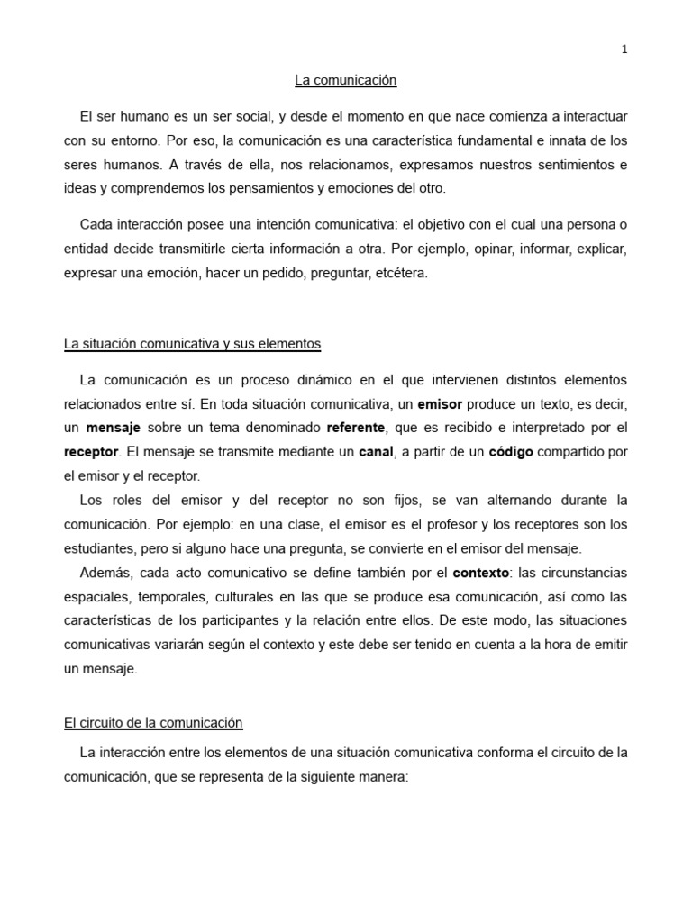 La Comunicaci N | PDF | Comunicación | Comunicación humana