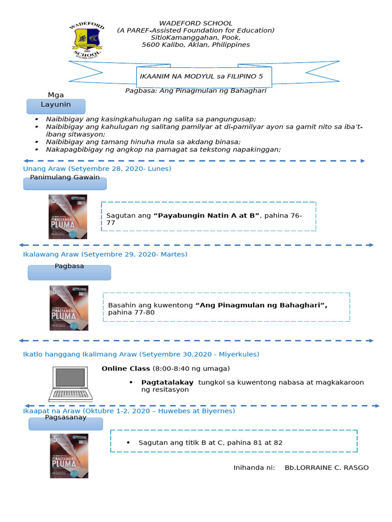 6th Module Filipino 5 | PDF