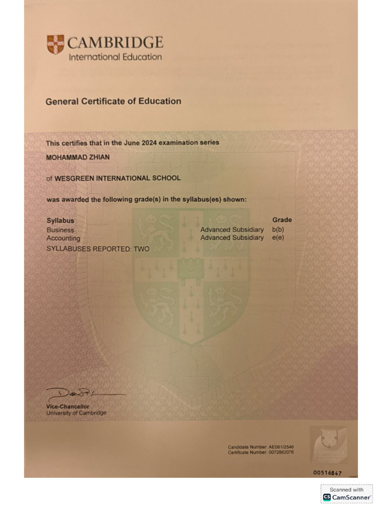 IGCSE & AS Level Grades - 1 | PDF