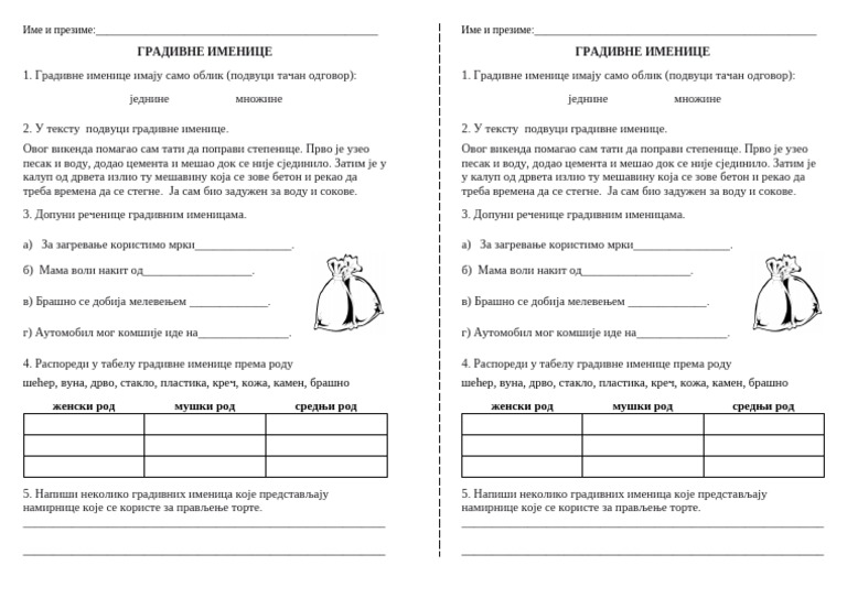 Gradivne Imenice 1 | PDF