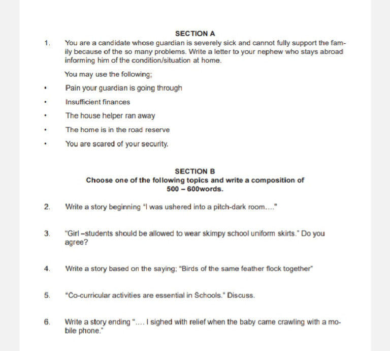 English Paper One WPS Office | PDF