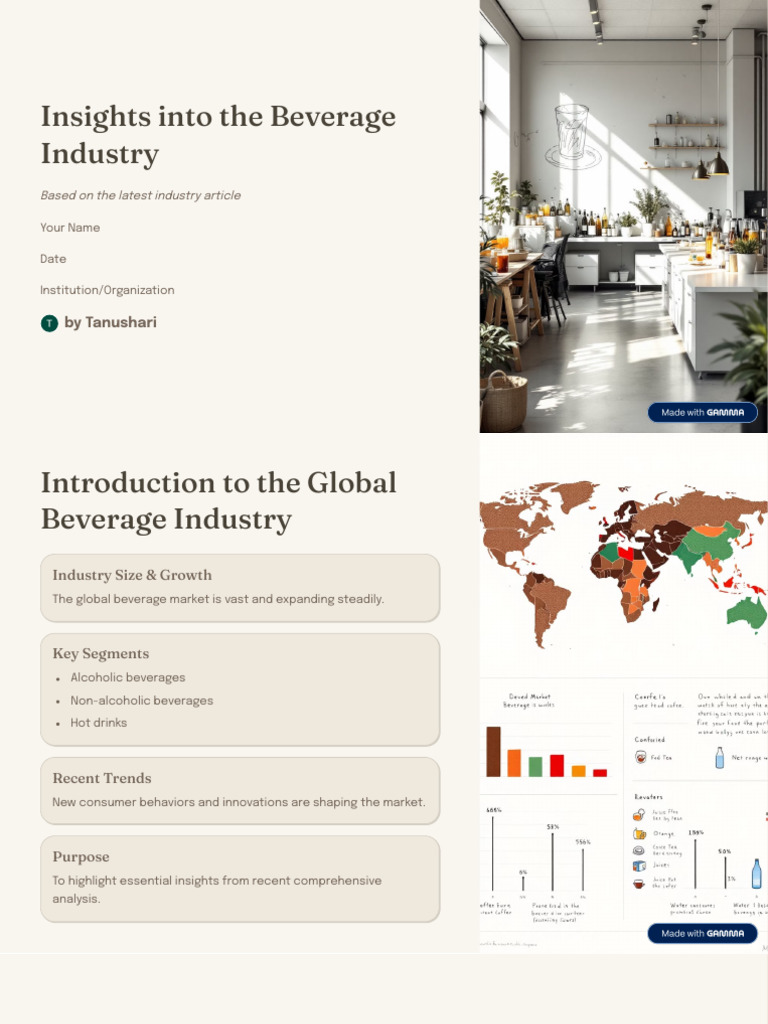 Global Beverage Industry Insights 2023 | PDF | Drink | Brand
