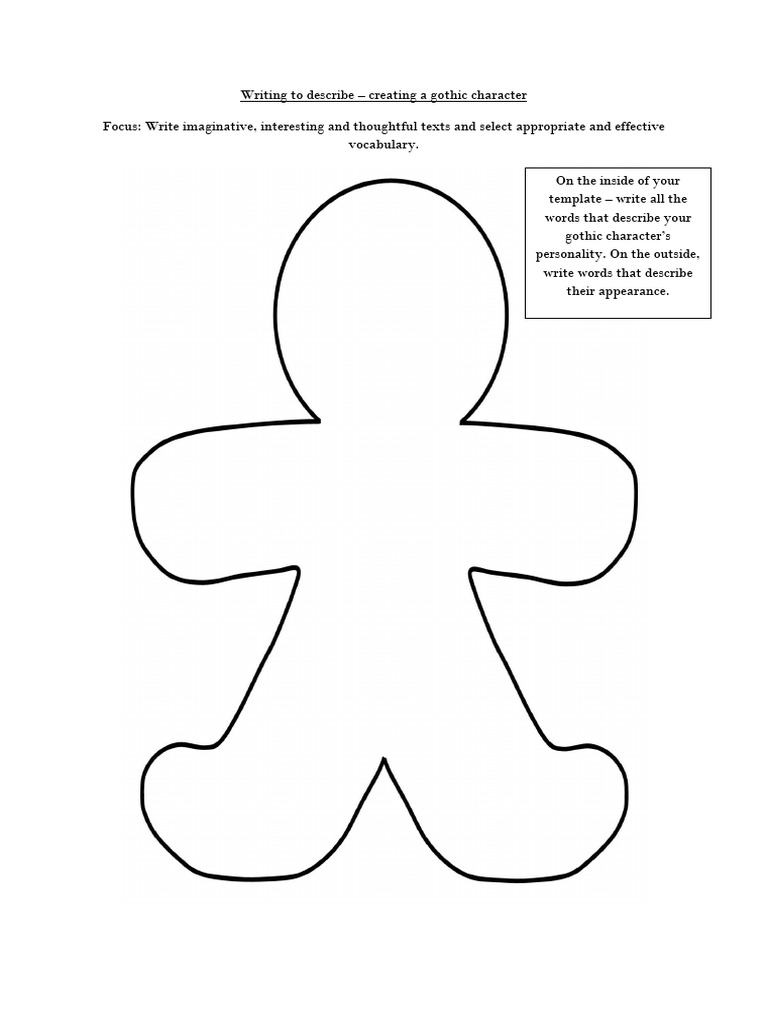 Gothic Character Template 2 | PDF