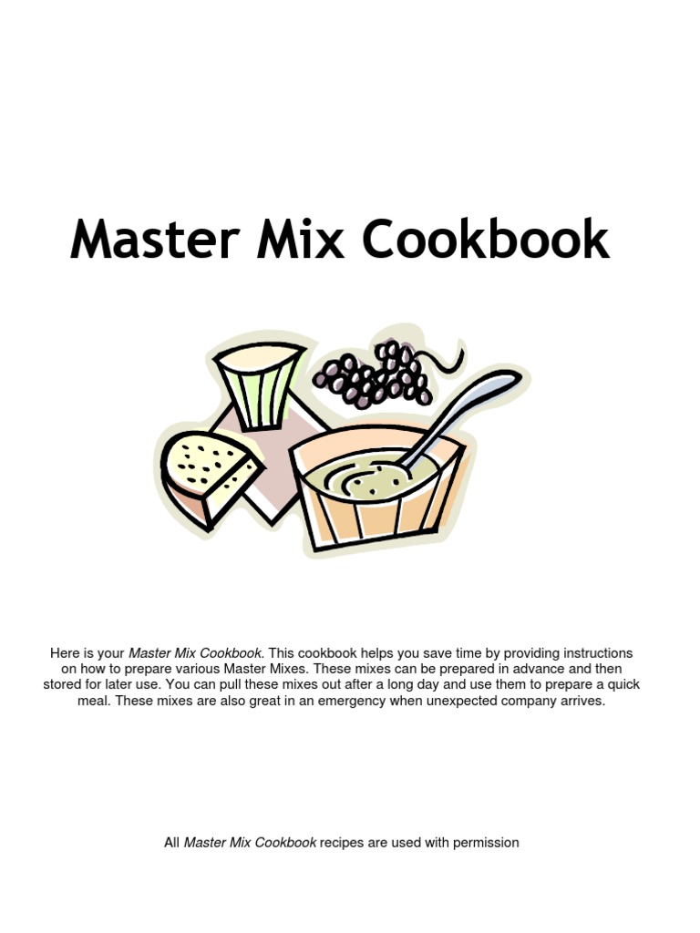 Master Mix Cookbook | PDF | Muffin | Oatmeal