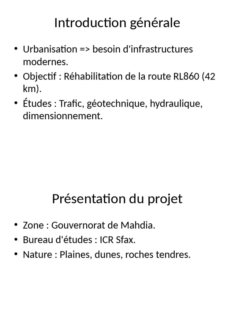 Presentation PFE RL860 Summary | PDF | Génie géotechnique