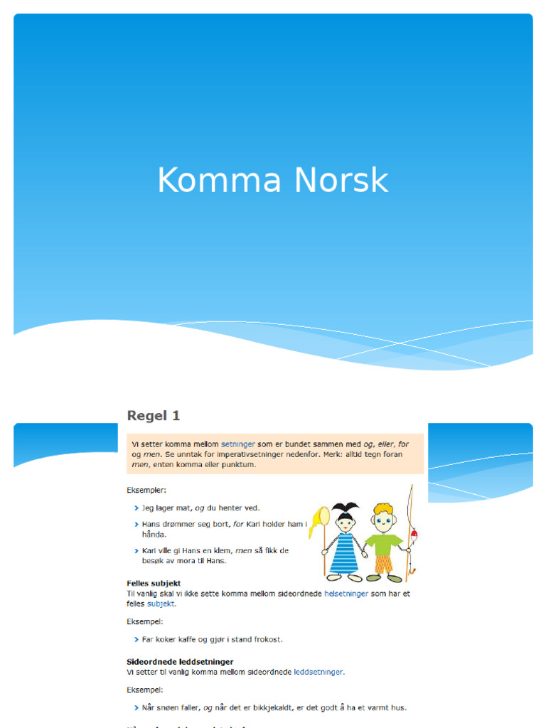 Komma Norsk | PDF