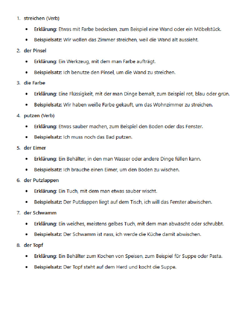 Wortschatz Lektion 22 | PDF