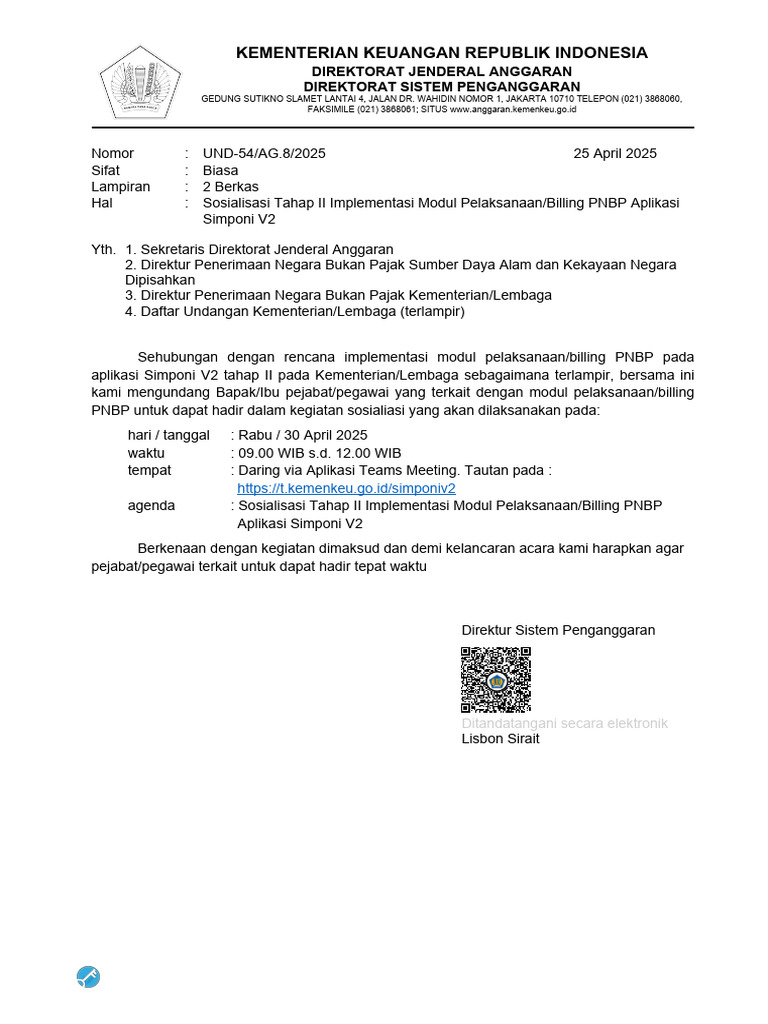 Undangan_Sosialisasi_Tahap_II_Implementasi_Modul_PelaksanaanBilling ...