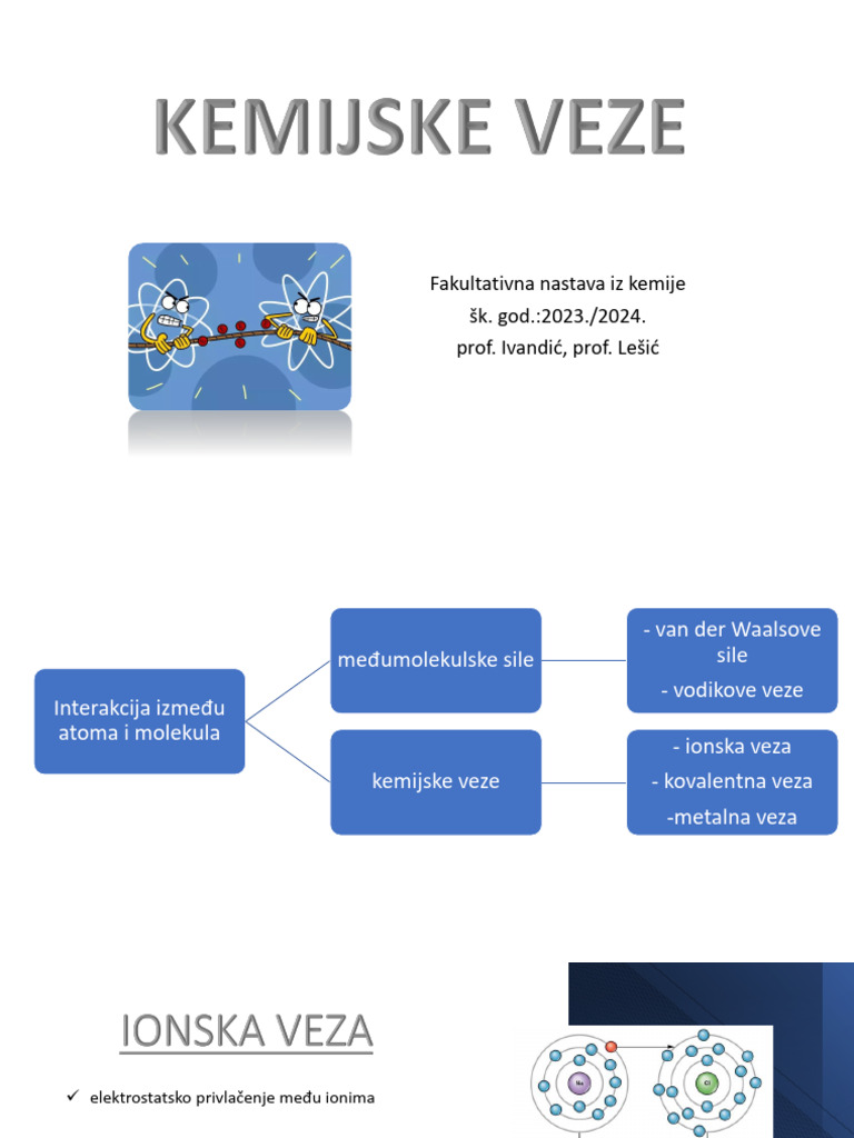 KEMIJSKE VEZE Fakultativna | PDF