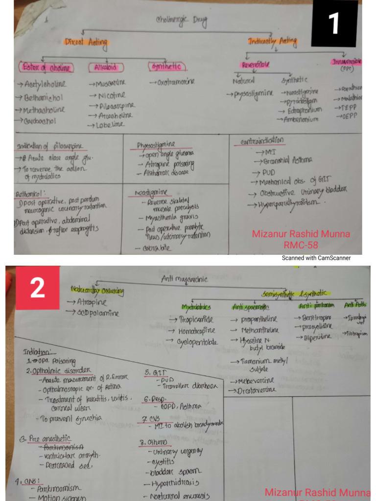 Pharmacology Drugs - Miznanur Rashid Munna | PDF