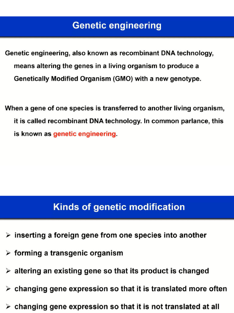 Genetic Engineering - Merged | PDF