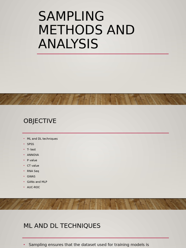 PPT Sampling Methods and Analysis | PDF | Analysis Of Variance | Statistics