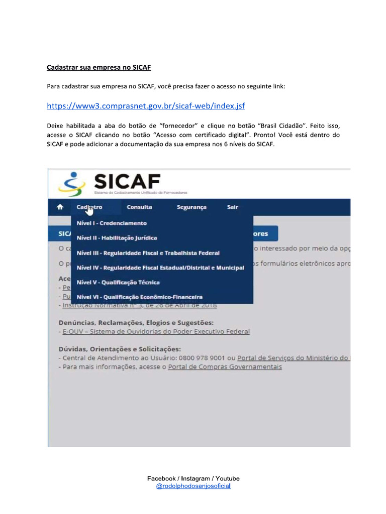 Sicaf | PDF