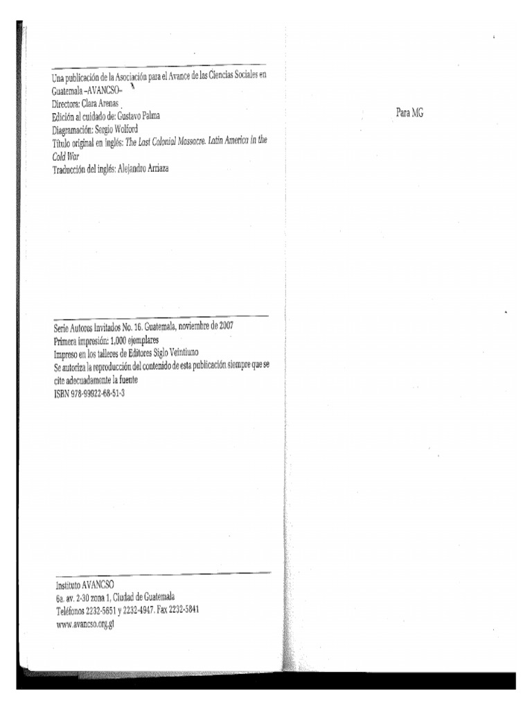 Grandin Greg-Panzós-Introducc y Conclusión | PDF