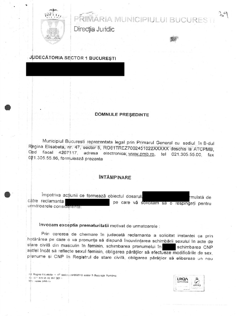 Raspuns Primarie Generala Redacted | PDF