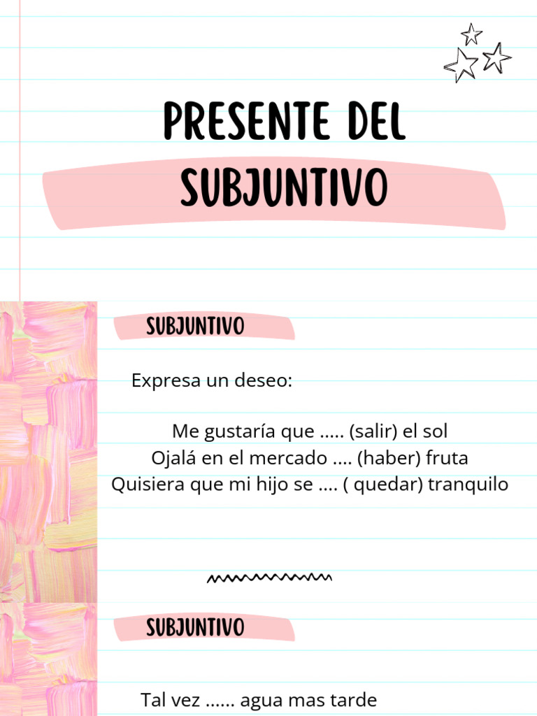 Uso del Presente del Subjuntivo | PDF