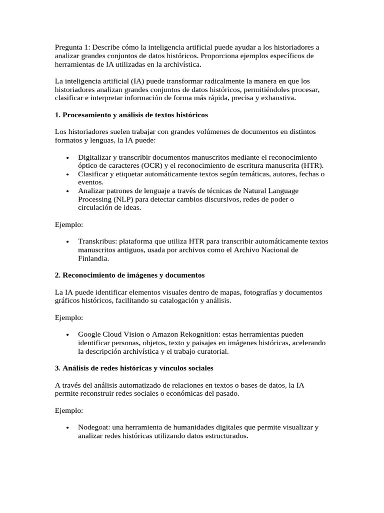 Pregunta Uno | PDF | Inteligencia artificial | Inteligencia (IA) y ...