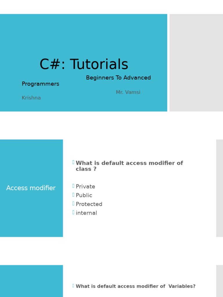 C# Test Demo - 4.4 | PDF