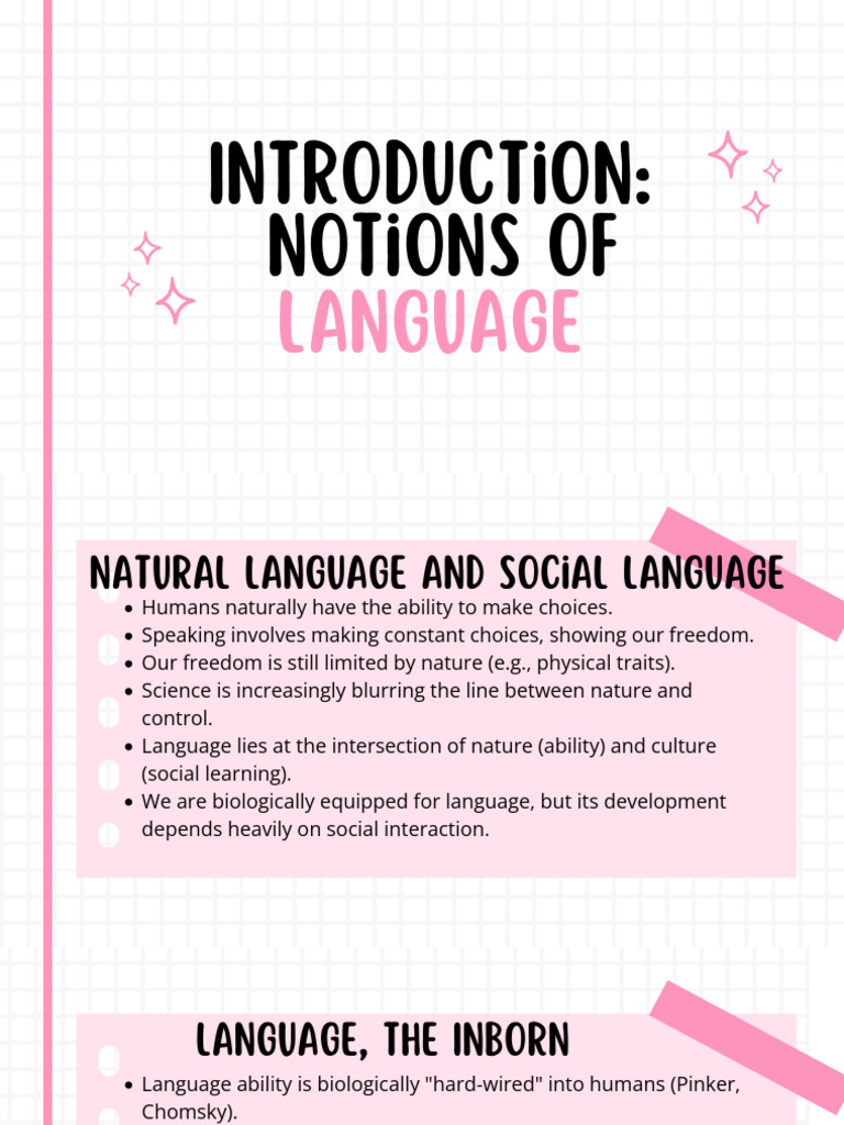 Introduction Notions of Language | PDF | Sociolinguistics | Linguistics