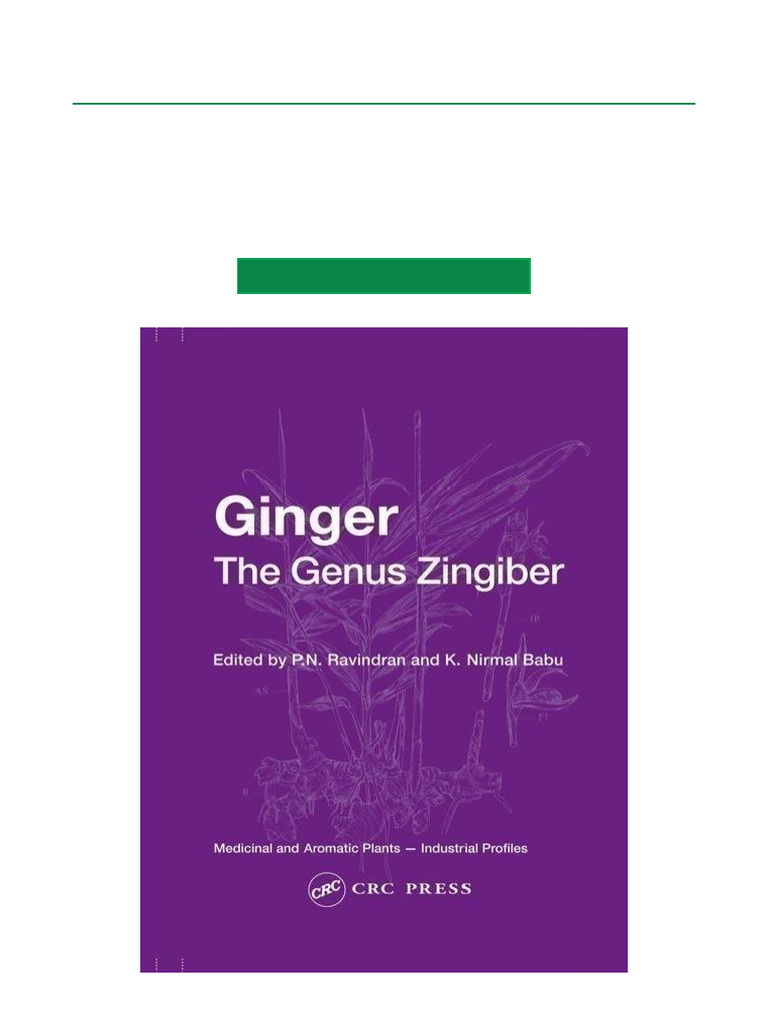 Ginger The Genus Zingiber, 1st Edition Full-Resolution Download | PDF ...